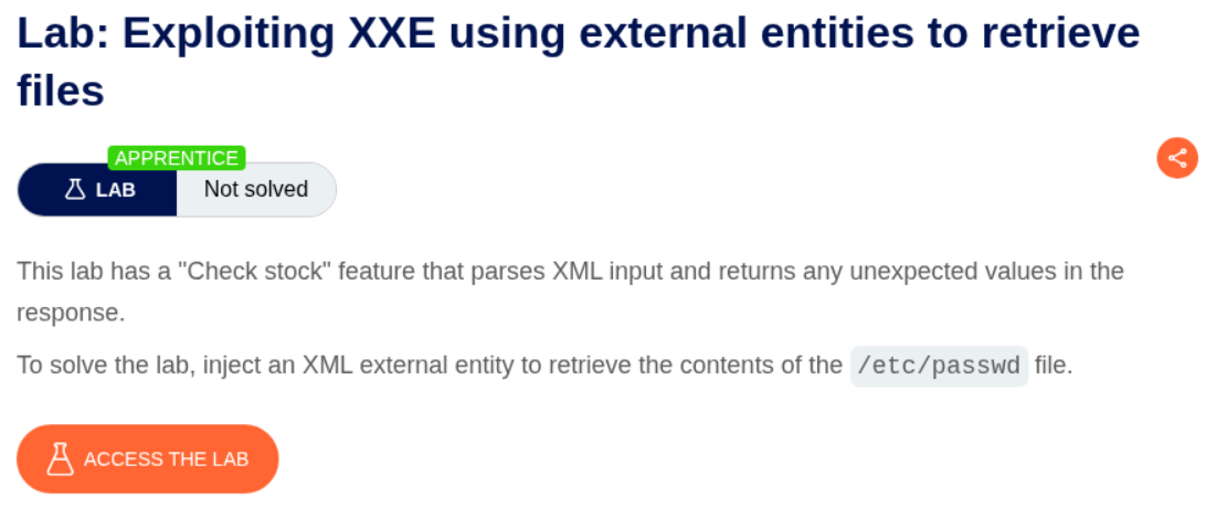 Walkthrough - XXE Portswigger labs | Yash's CyberSec blog